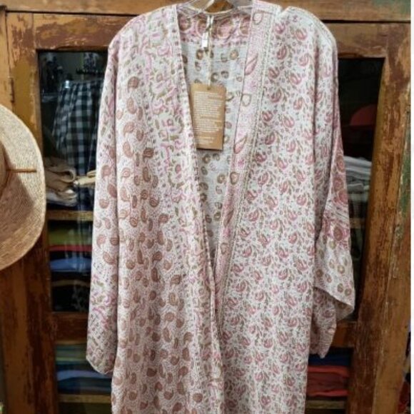 Magnolia Pearl | Jackets & Coats | Magnolia Pearl Block Print Kimono ...